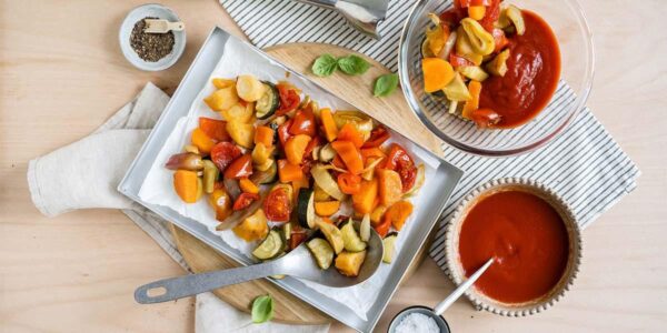 Leckere Pasta mit Gemüsesoße - Freche Freunde Rezept