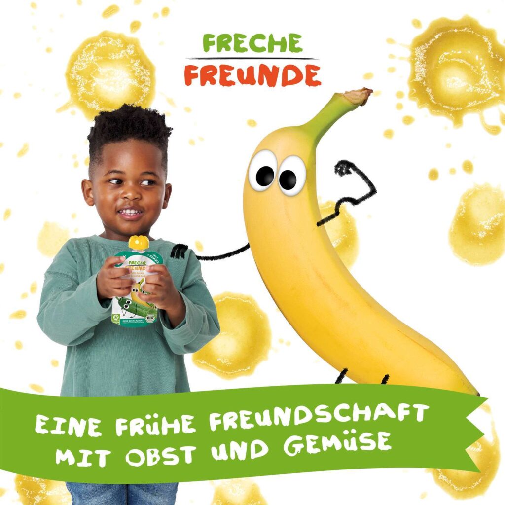 Quetschie Apfel Banane Spinat & Gurke - Freche Freunde