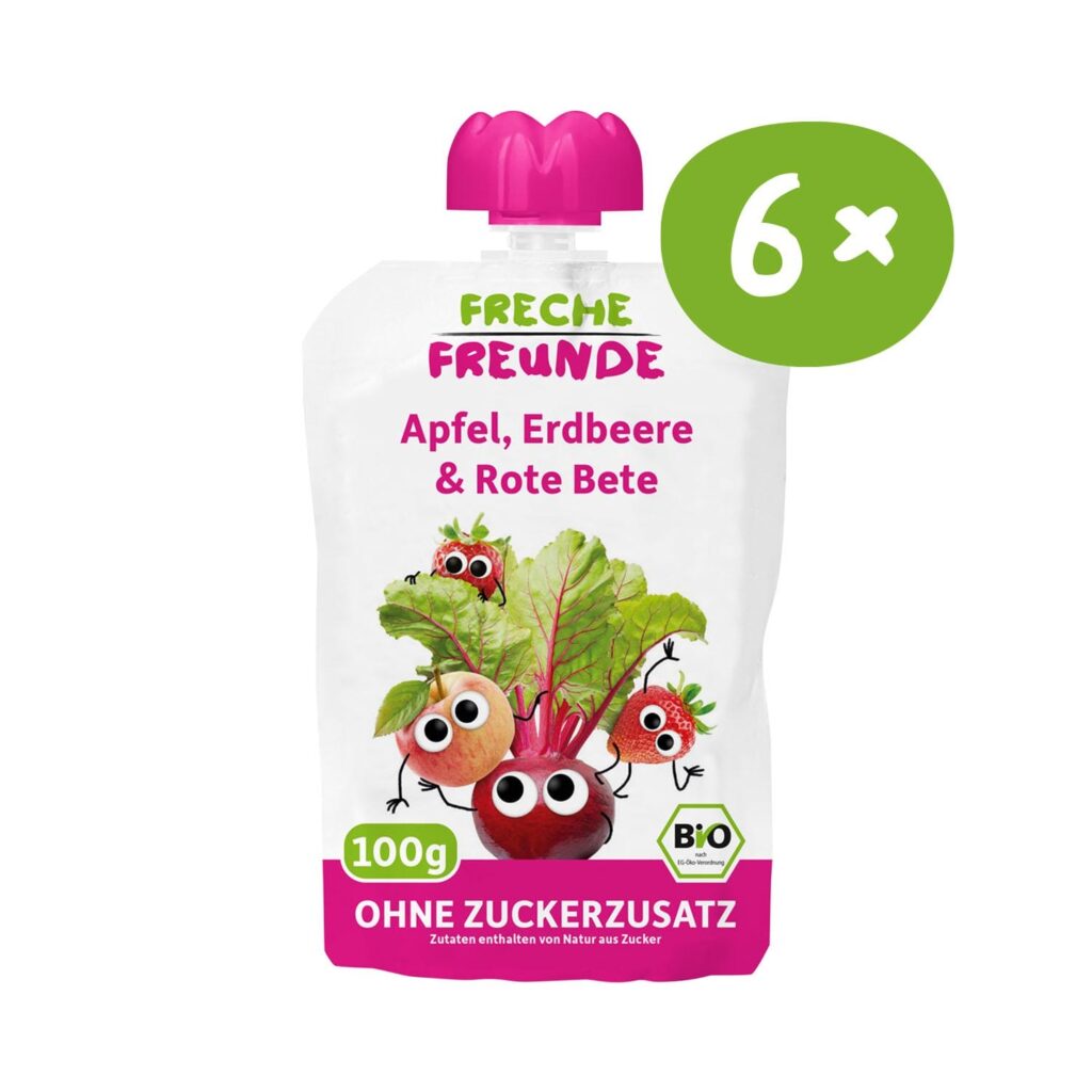 Obst- & Gemüse Quetschies für Babys & Kleinkinder - Freche Freunde