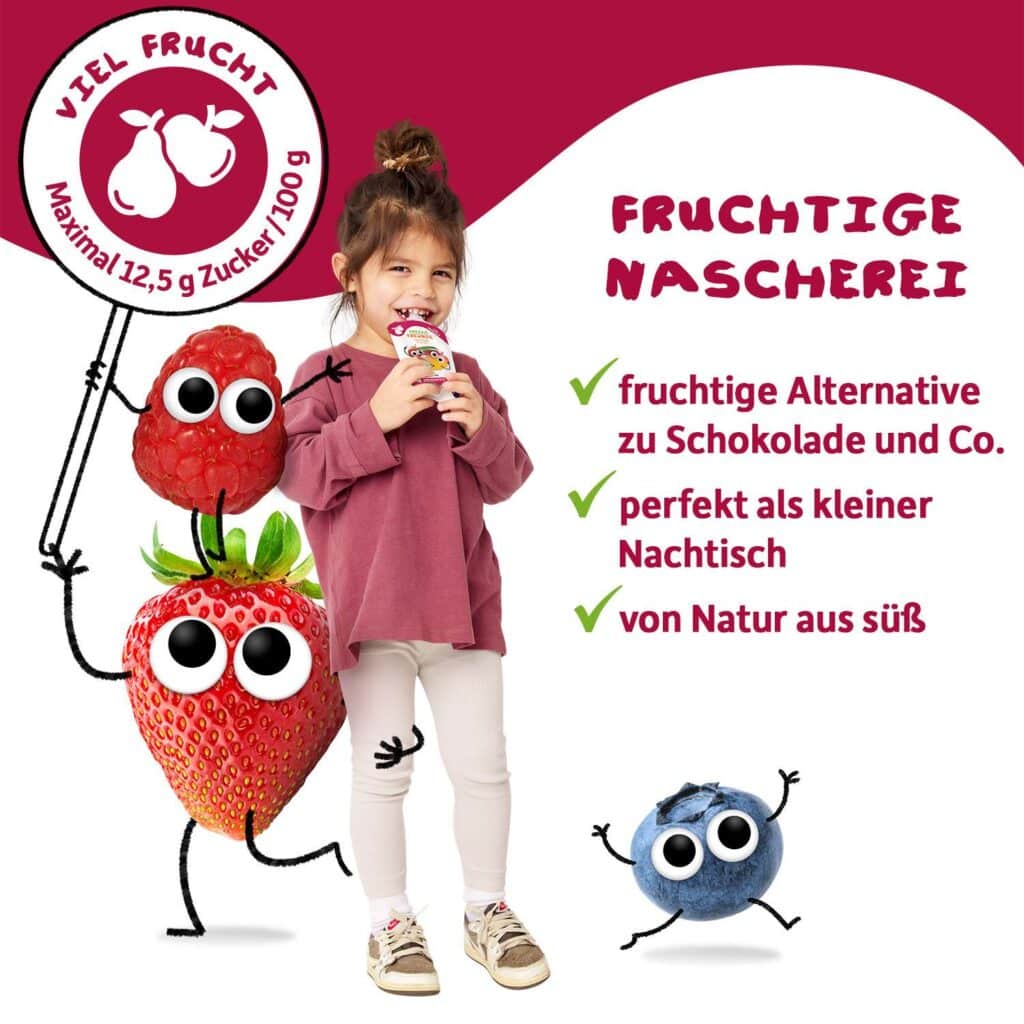 Quetschie Birne Apfel Banane Orange Vanille - Freche Freunde