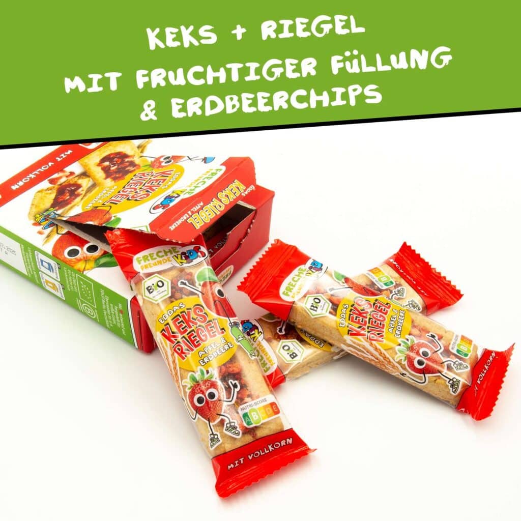 Keks Riegel Apfel Erdbeere - Freche Freunde