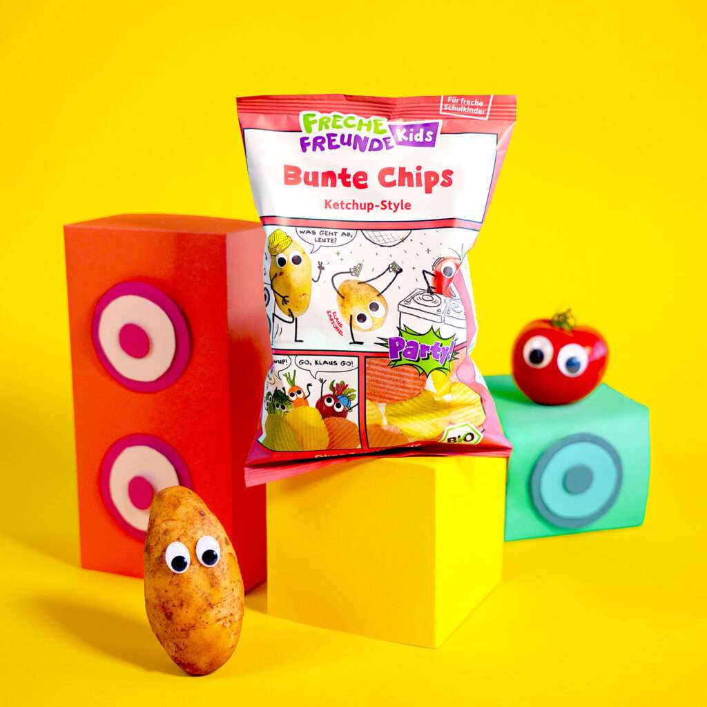 Bunte Chips Ketchup-Style - Freche Freunde