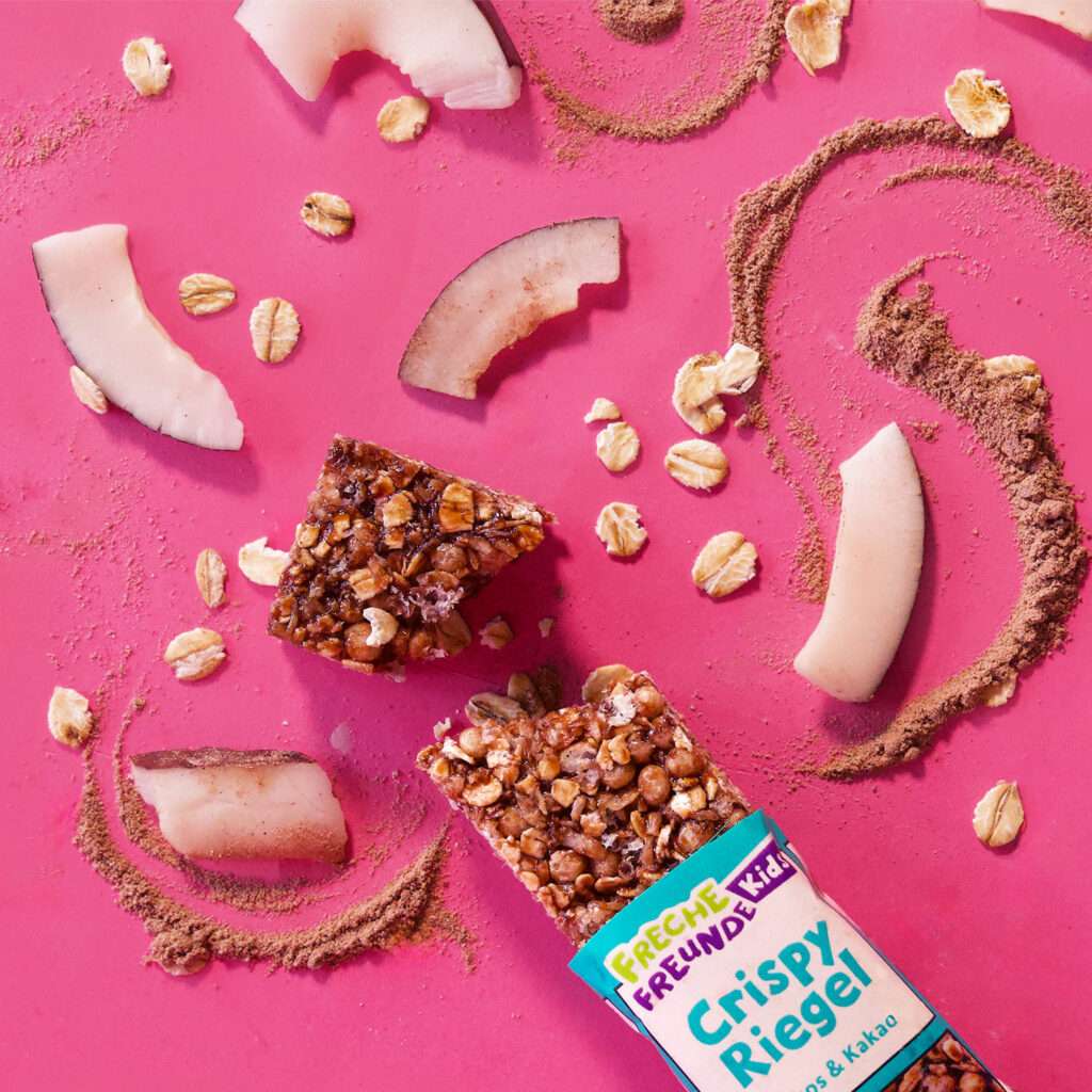 Crispy Riegel Kokos Kakao - Freche Freunde Knusper Riegel
